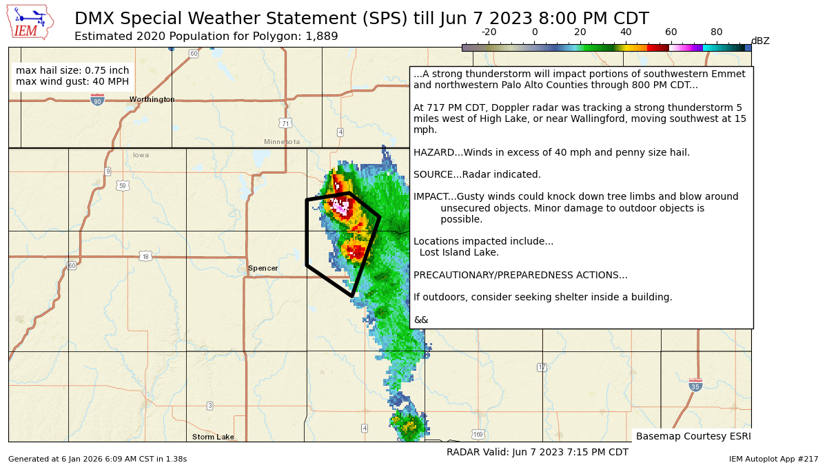 IEM :: SPS from NWS DMX